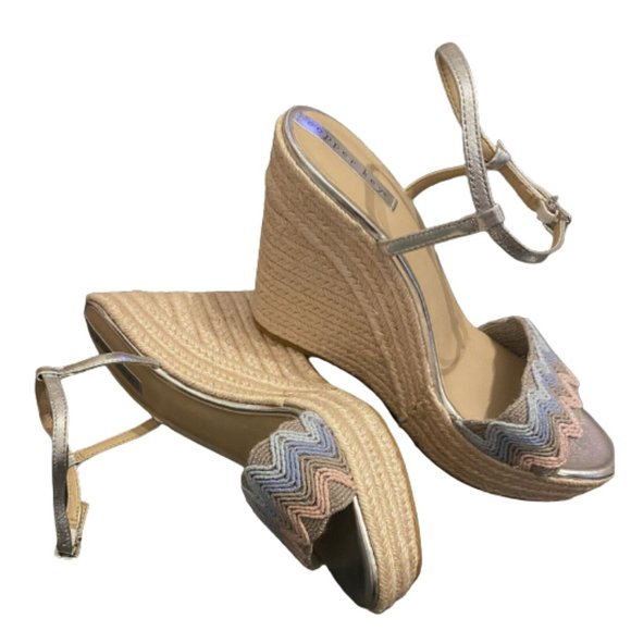 Copper Key | Shoes | Copper Key Wedge Sandals Chevron Ankle Strap ...